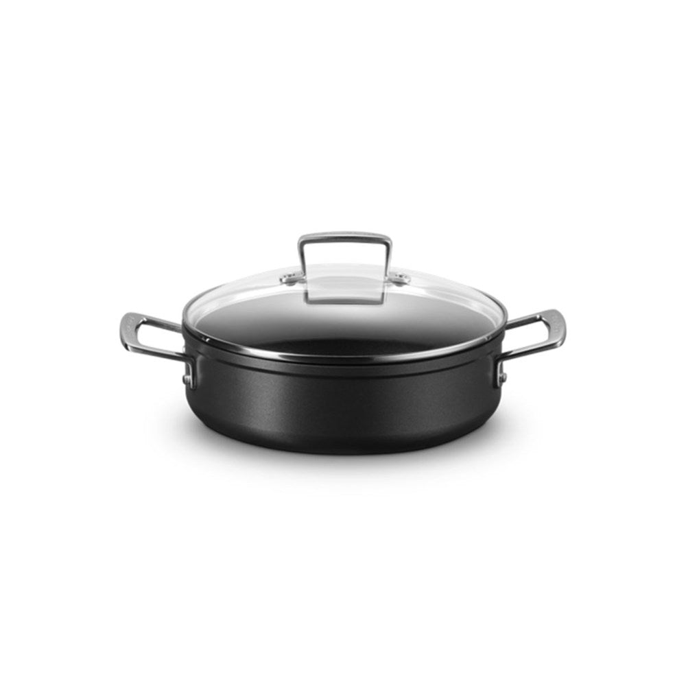 Le Creuset Toughened Non-Stick Sauteuse Pan with Lid - 24cm — Home ...